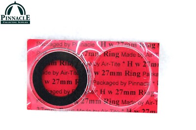 27mm GENUINE Coin Capsule & 27mm Black Ring for 1/2oz Platinum $50 ...