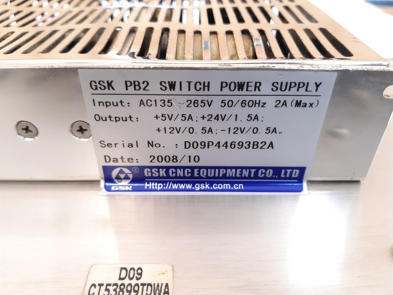 GSK CNC SYSTEM 980TDA Controller GSK PB2 Switch Power Supply | eBay