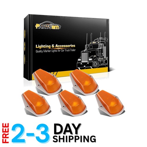 Durable Amber Marker Lights Covers & Base Housing for Ford Super Duty ...