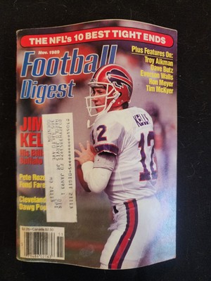 Vintage Football Digest November 1989 Jim Kelly Buffalo Bills HOF 6 ...