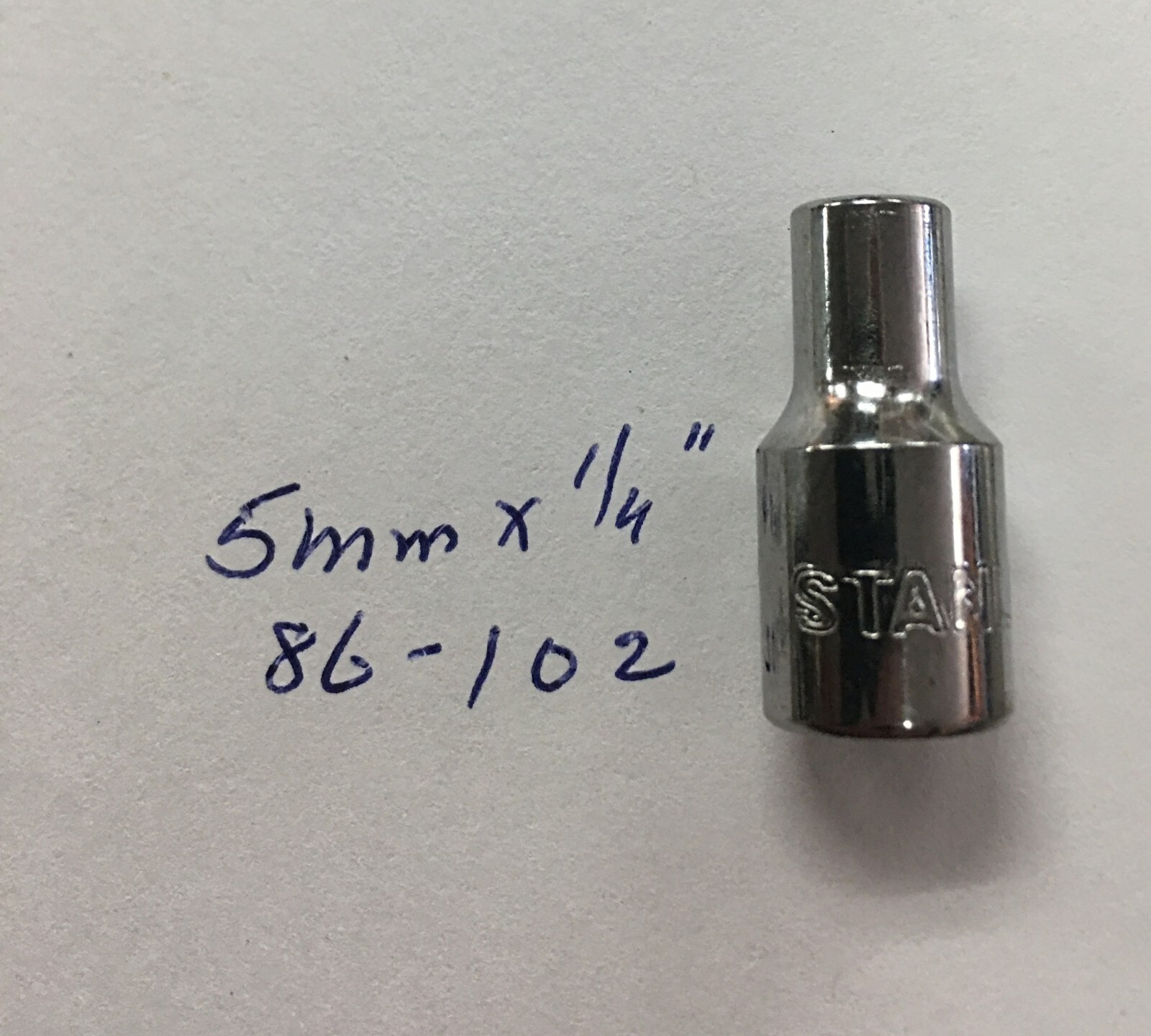 Stanley 5 mm x 1/4" Dr Standard Socket 6 Pt # 86-102 Free Shipping | eBay