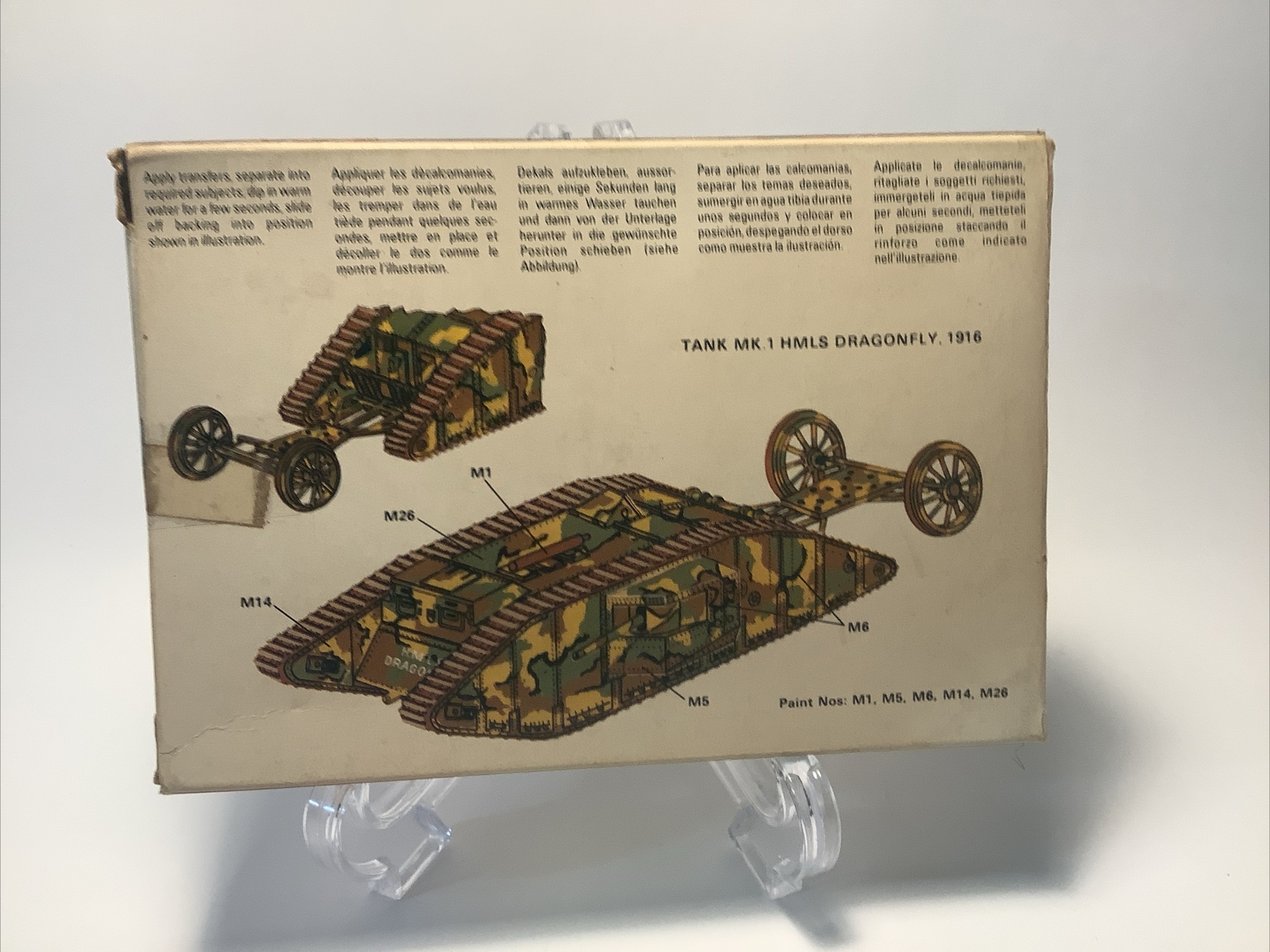 Vtg Airfix HO/OO - 61315-4 WW1 Tank Plastic Military Kit - Missing ...
