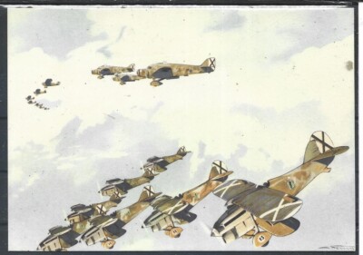 1940 ITALY AVIATION FASCISM PROPAGANDA FLOCK OF BOMBING PLANES | eBay