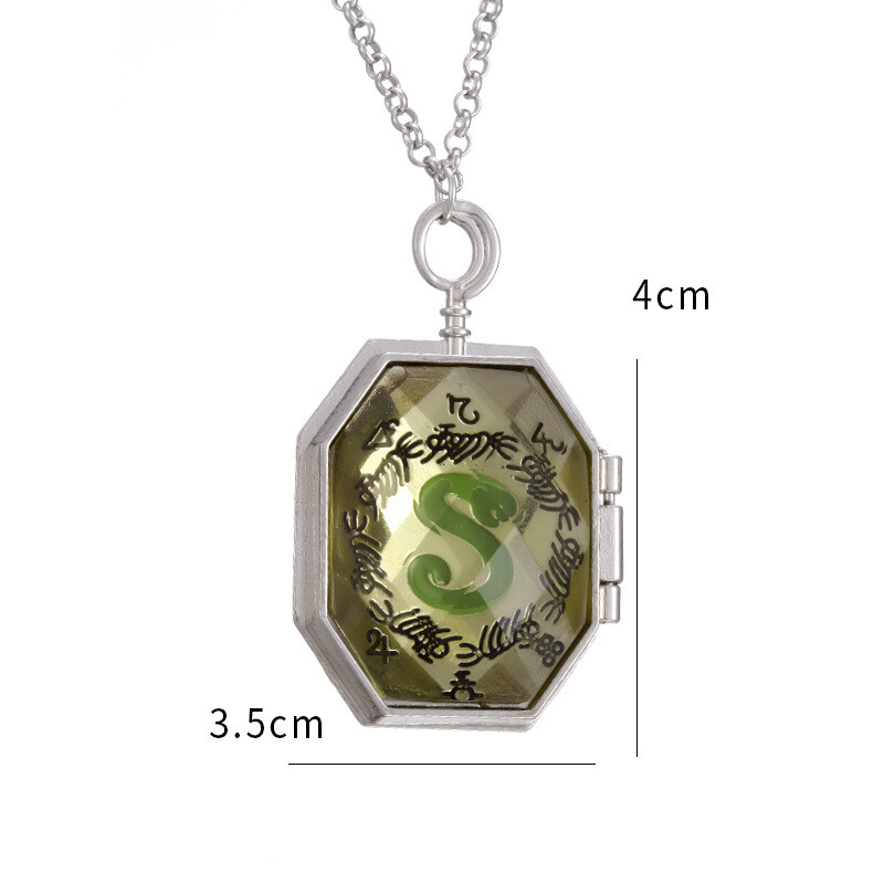 Pendant Necklace Salazar Fancy Dress gdgf Harry Potter Slytherin Locket ...