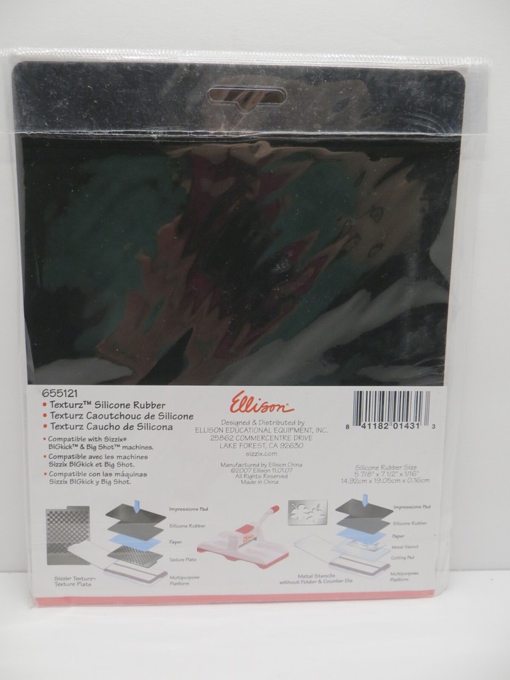 Sizzix Texturz Silicone Rubber 655121 BRAND NEW in Original Packaging ...