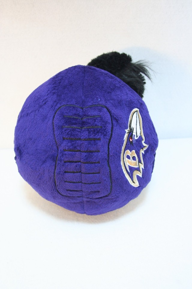 Baltimore Ravens NFL Poe Plush Mascot Purple Reversible Stuffed Animal ...
