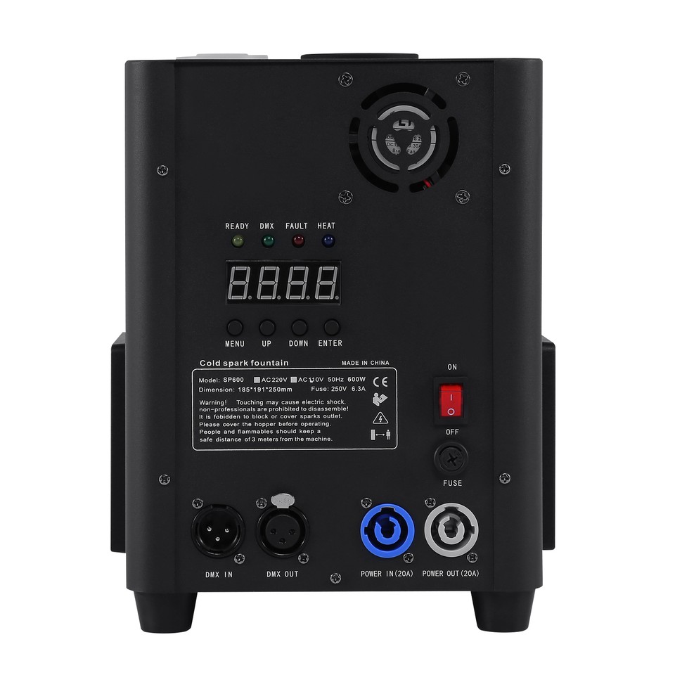 750W Cold Spark Machine DMX Firework Stage Effect Wedding Party DJ ...