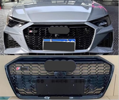 Fit For Audi A6 S6 RS6 2019 2020 2021 2022 Front bumper black mesh ...