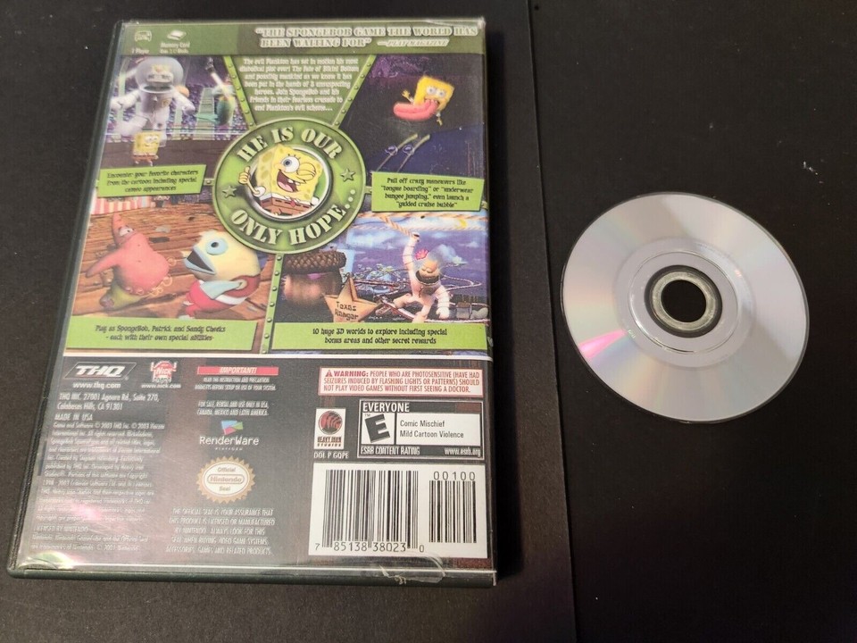 SpongeBob SquarePants: The Battle for Bikini Bottom Nintendo Gamecube ...