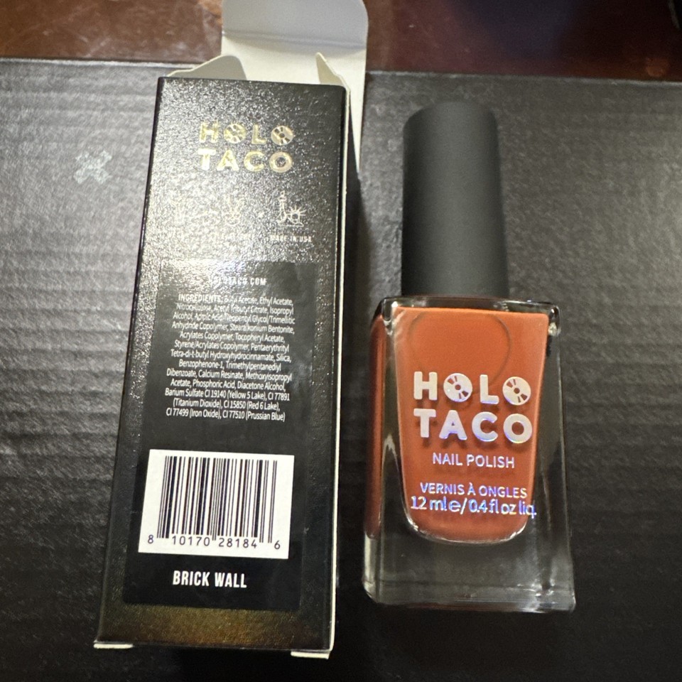 Holo Taco - Brick Wall Creme Nail Polish 12ml New with Box - Warm Red ...