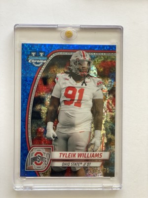 TYLEIK WILLIAMS 20224 BOWMAN CHROME U #149 BLUE MINI DIAMOND REFRACTOR ...
