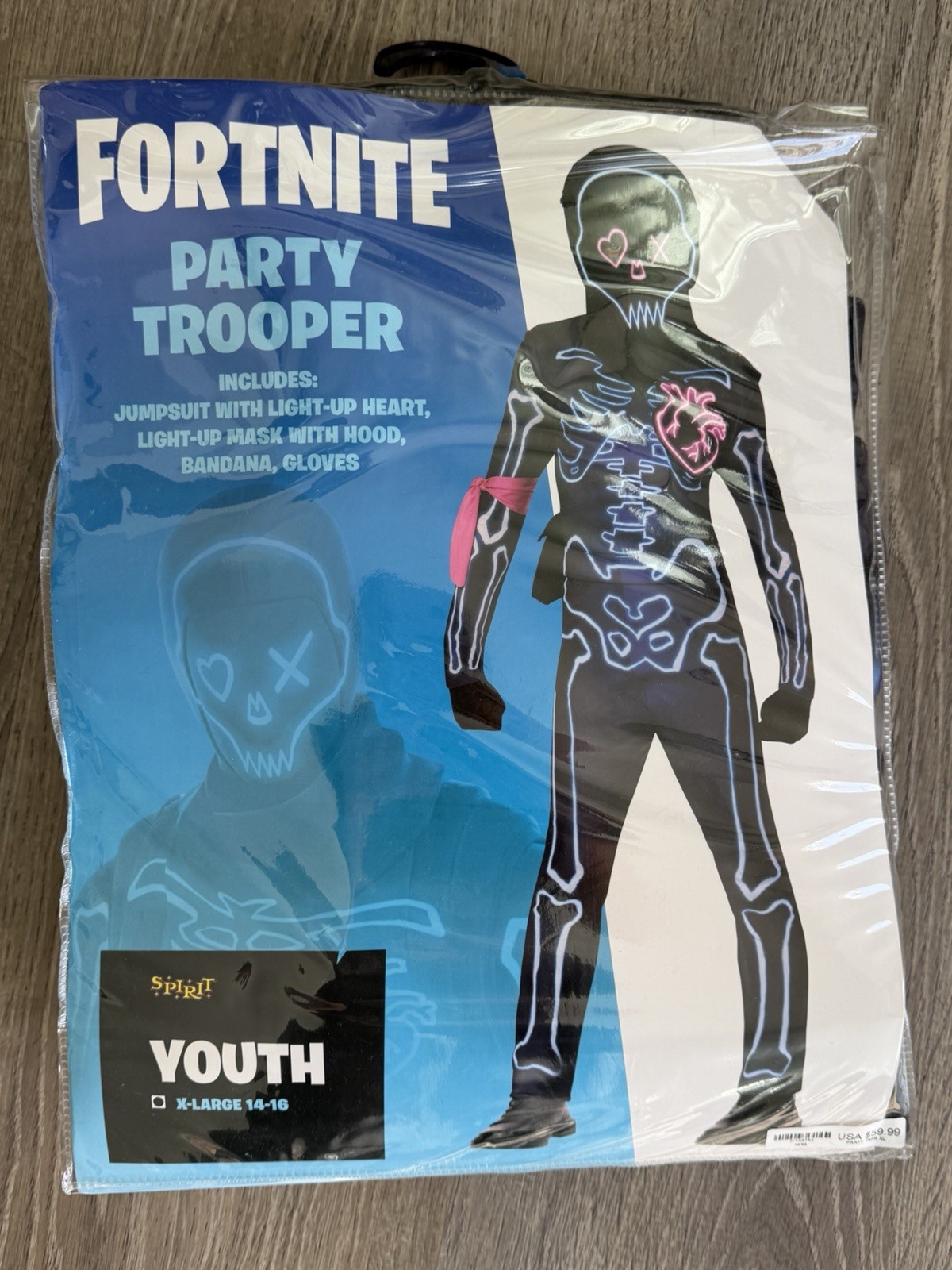 Fortnite Party Trooper Youth Costume Size XL (14/16) … - Gem