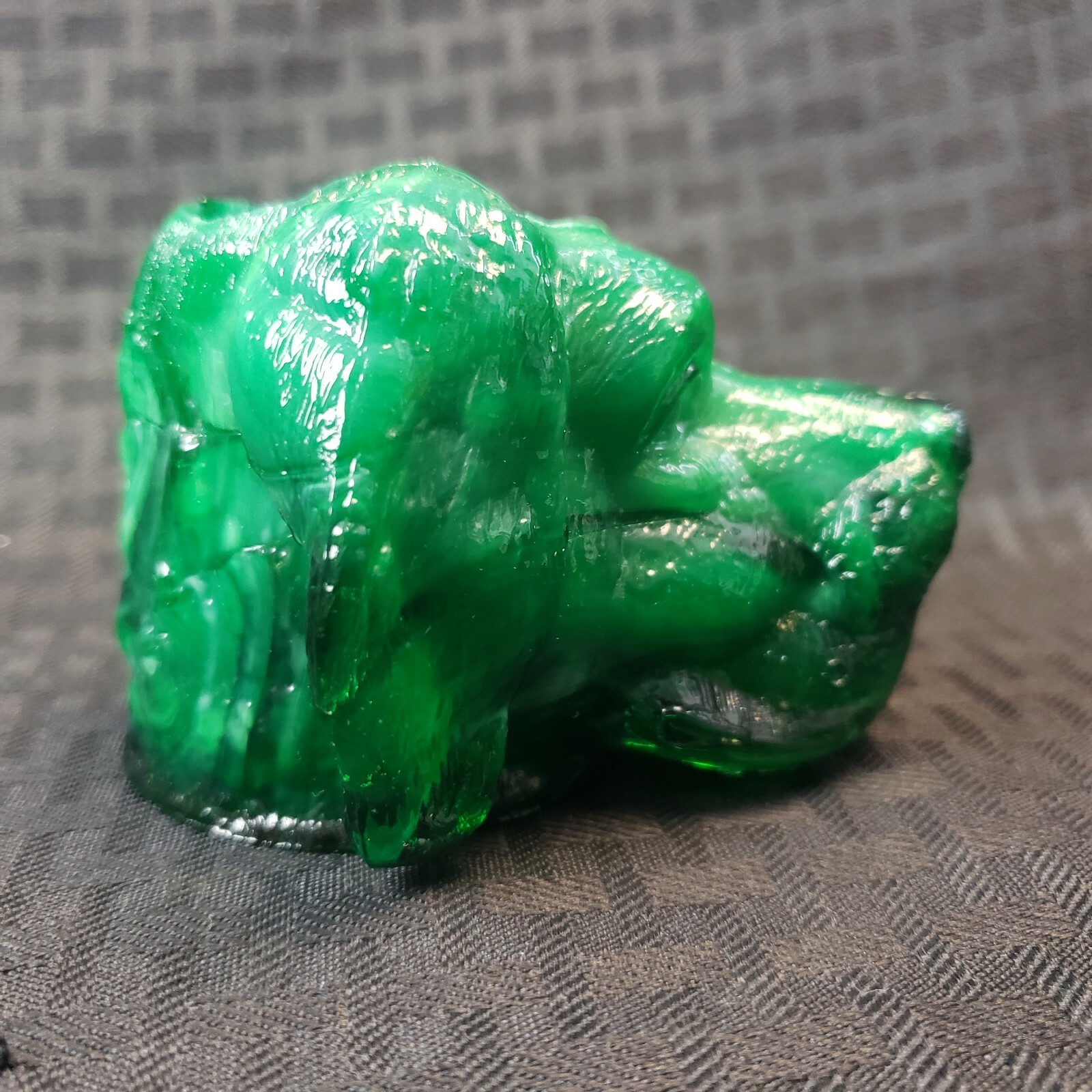 Vintage Slag Glass Dog Toothpick Holder Retriever | eBay