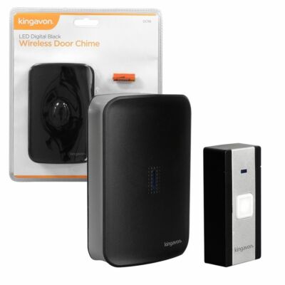 DC118 - Kingavon Wireless Cordless Door Bell with LED light and 20 ...