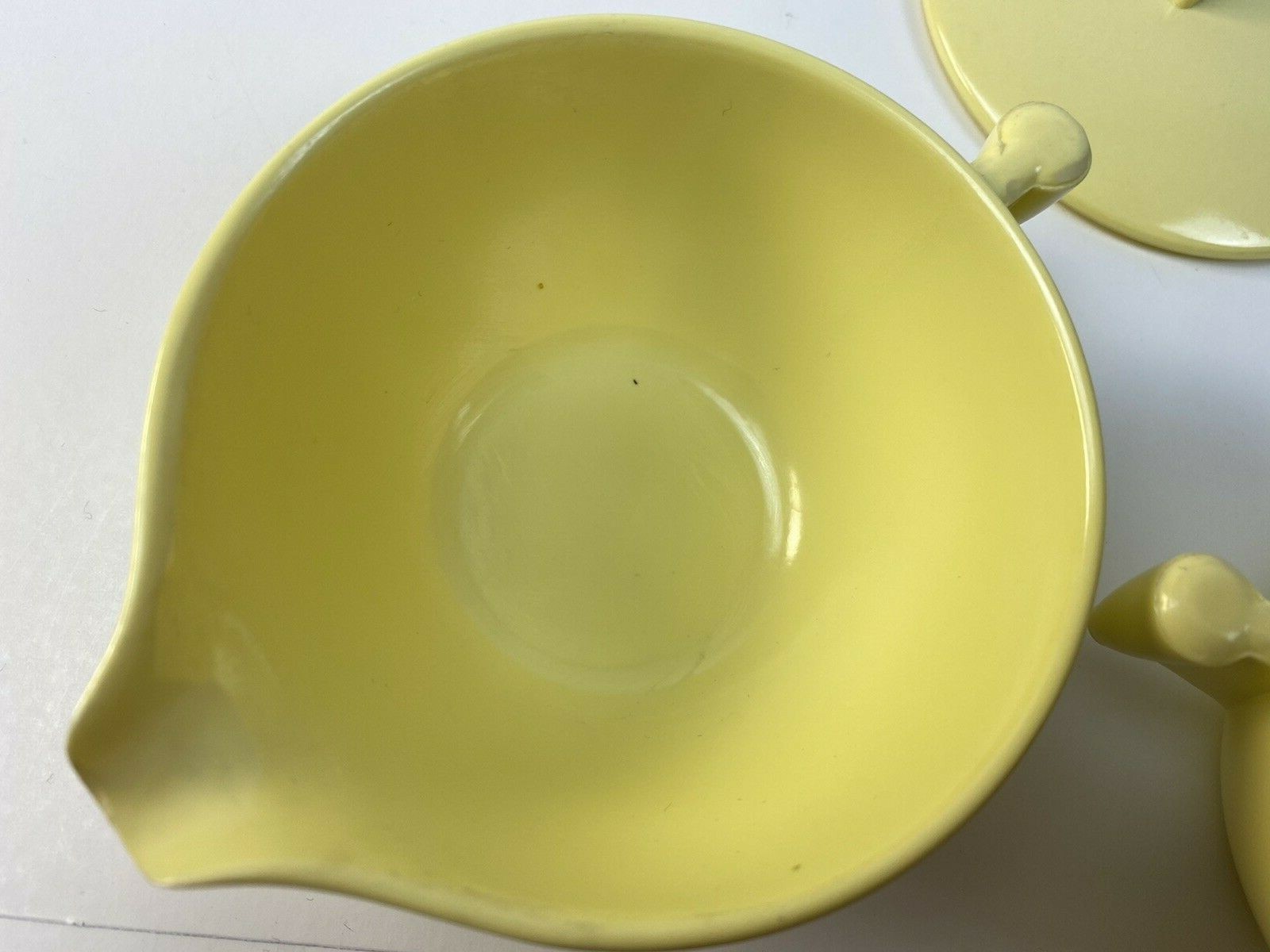 Vintage Spaulding Ware Melamine Yellow Creamer And Sugar Bowl Made In ...