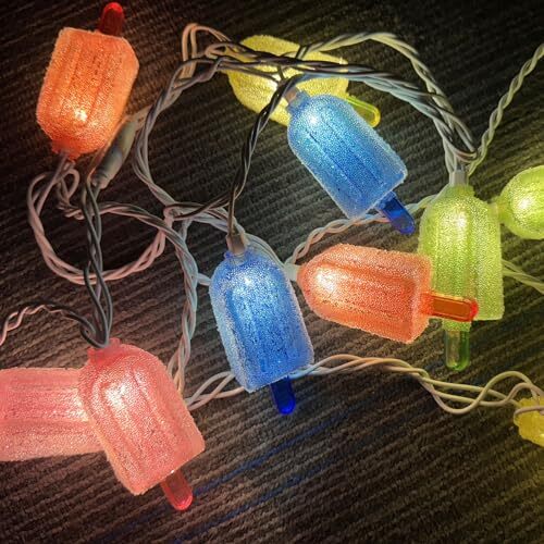 Colorful Ice Cream Popsicle String Lights, Party Decor 8.5FT Popsicle ...
