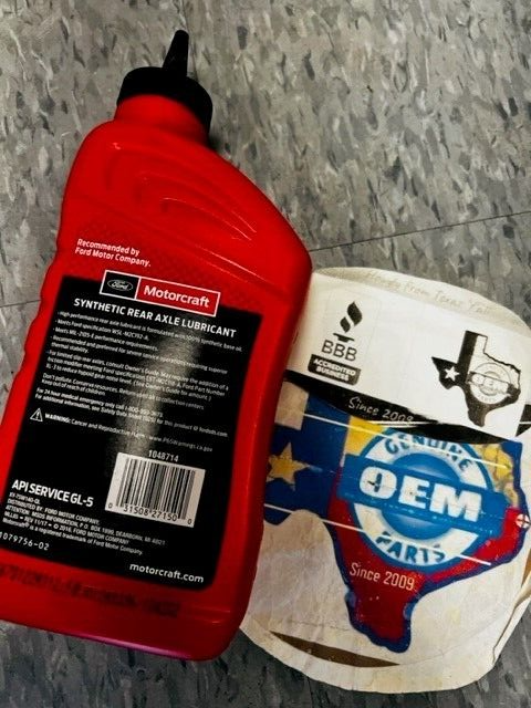 Ford Motorcraft ® SAE 75W-140 Synthetic Rear Axle Lubricant 1 Quart XY ...