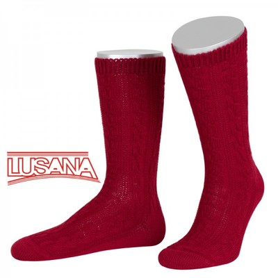 Lusana German Bavarian European Sportstutzen Knit Wool Socks for ...