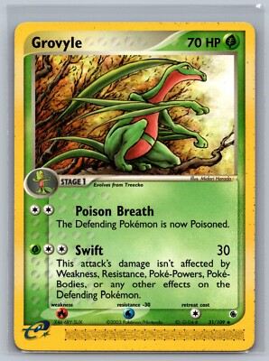 Pokemon TCG Grovyle #31/109 CCG EX Ruby & Sapphire | eBay