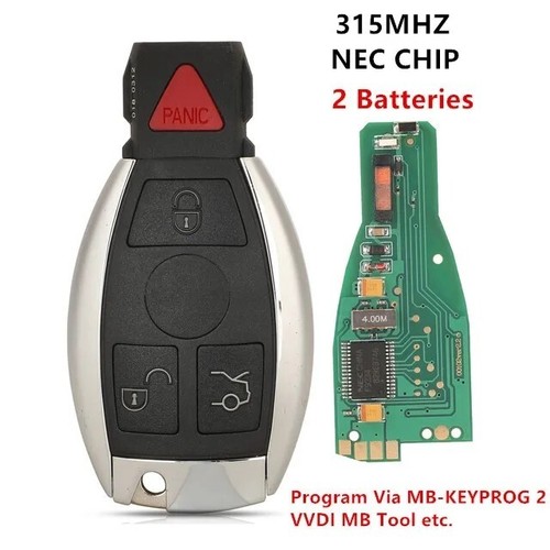 FOR MERCEDES-BENZ C E S Class CLS W166 W169 W203 4BUTTONS SMART REMOTE ...
