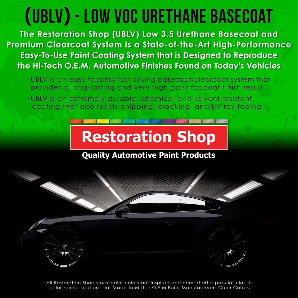 Inferno Orange Pearl Metallic Gallon Kit Low VOC URETHANE BASECOAT Car ...