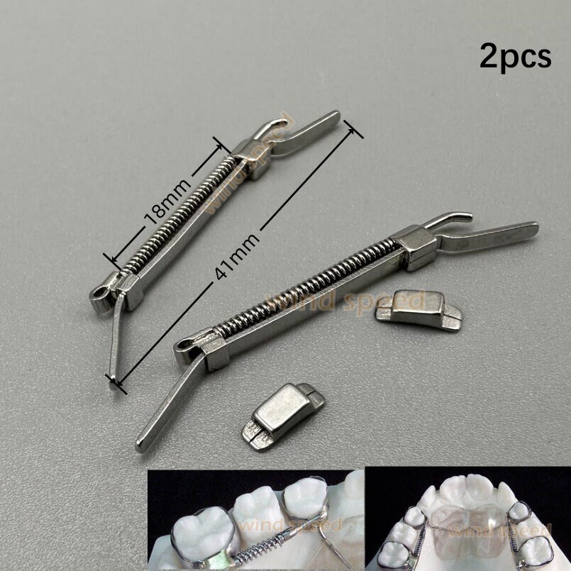 2PCS Dental Orthodontic Treatment Appliance Left + Right Molar Band ...