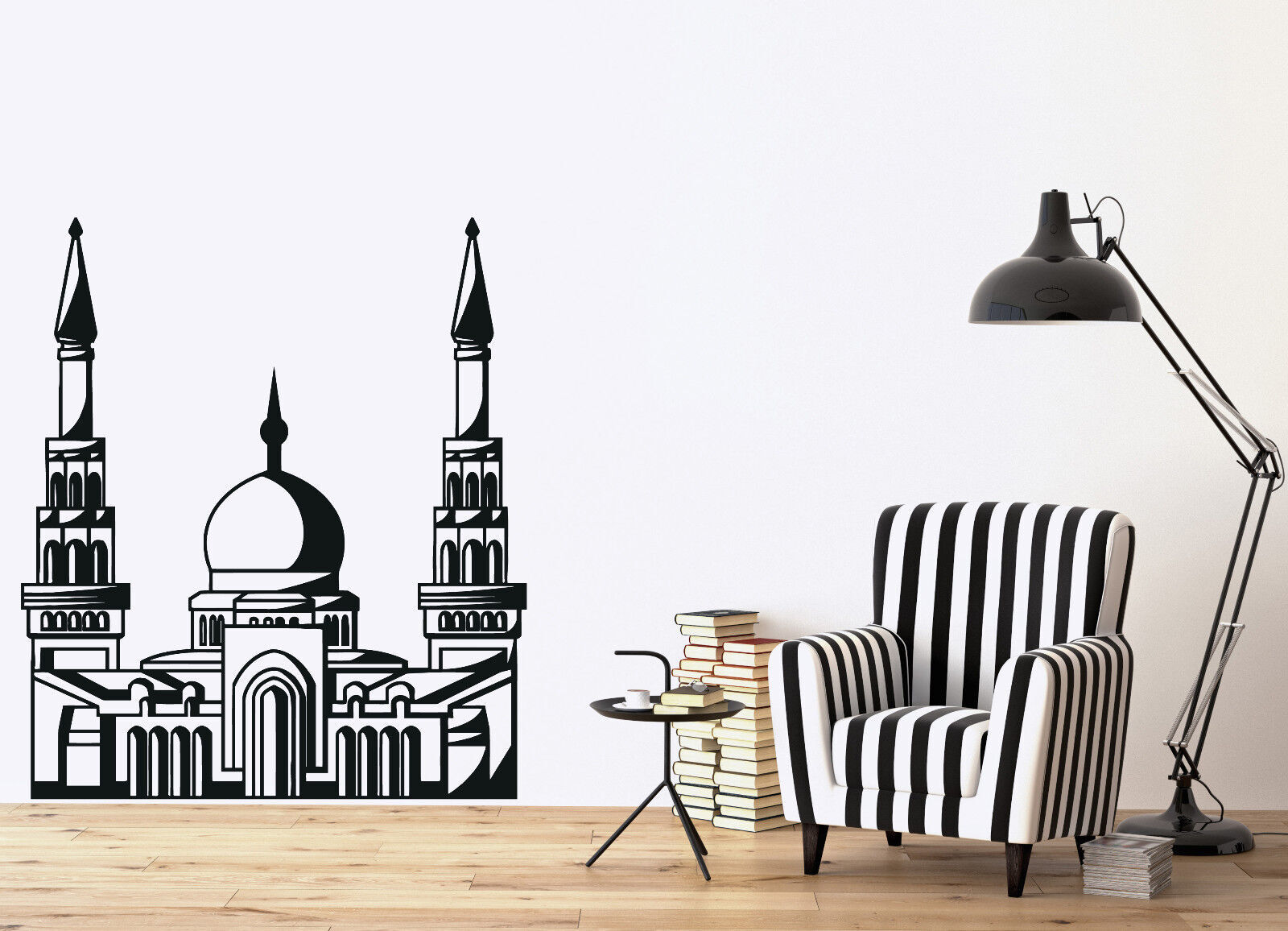 Wall Vinyl Sticker Muslim Prayer Mosque Construction Dome-Ambisome ...