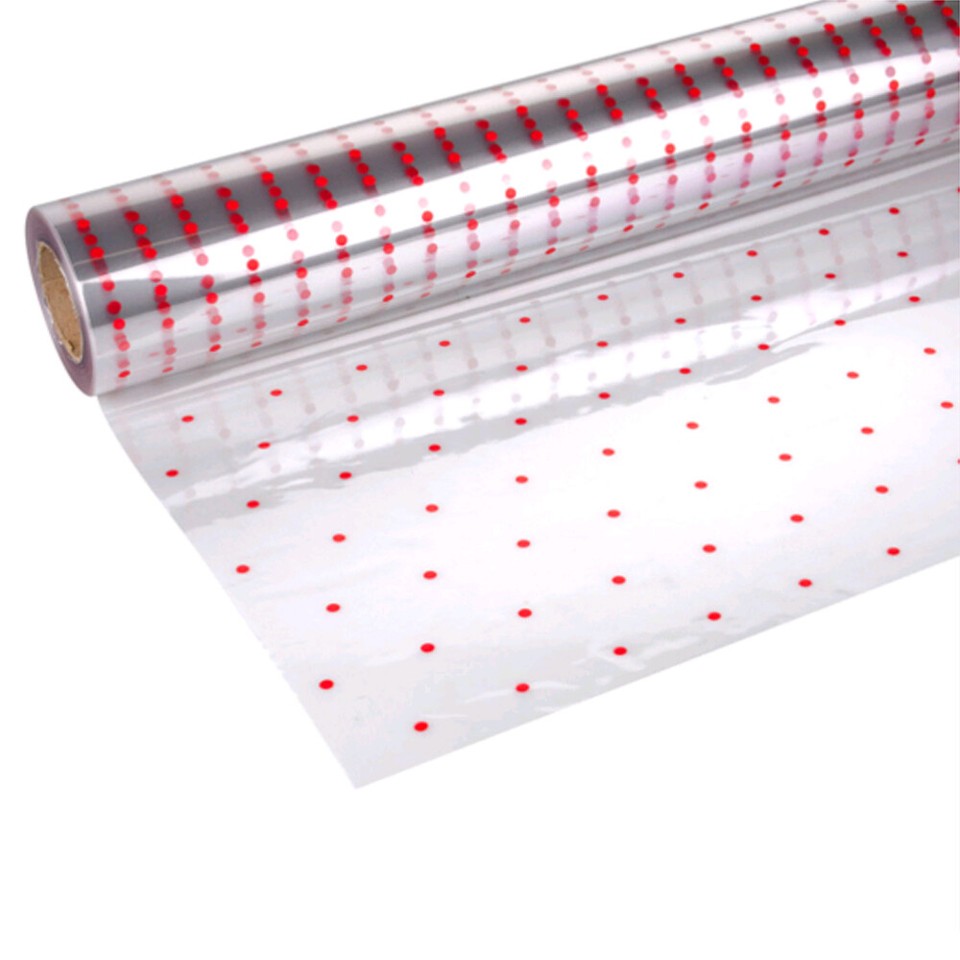 Red Dot Clear Cellophane Wrapping Gift Paper Birthday Christmas Hamper ...