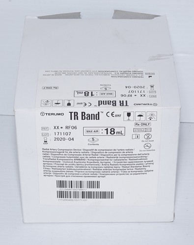 Terumo XX-RF06 TR Band Box Radial Artery Compression Device *Box of ...