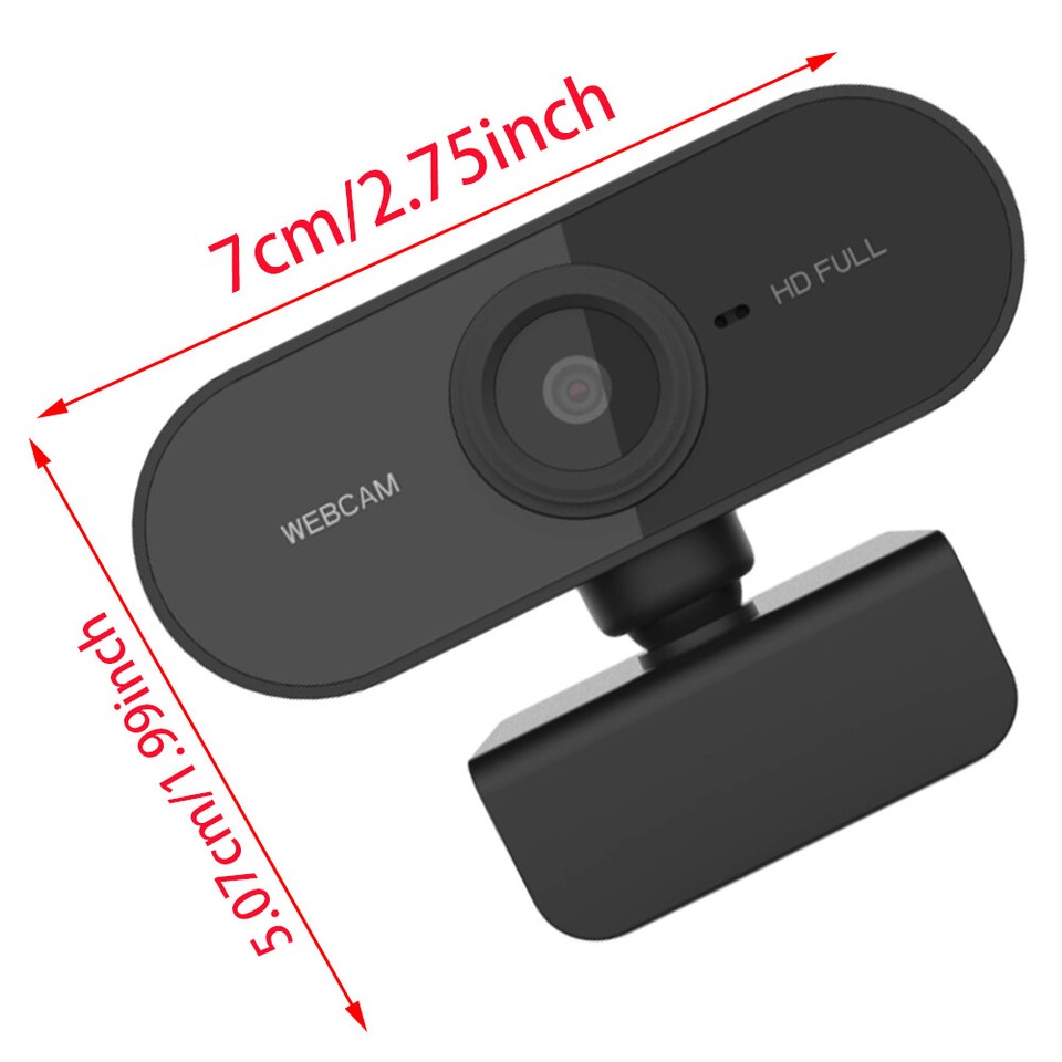 Full HD 1080P Webcam Wide Angle USB Web Camera With Microphone For PC ...