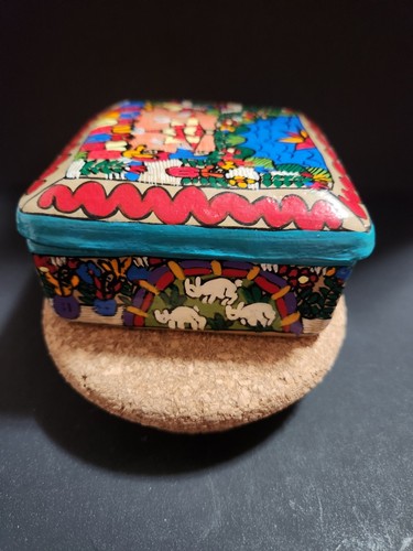 Mexican Folk Art Terra Cotta Clay Pottery Handmade Story Teller Trinket ...