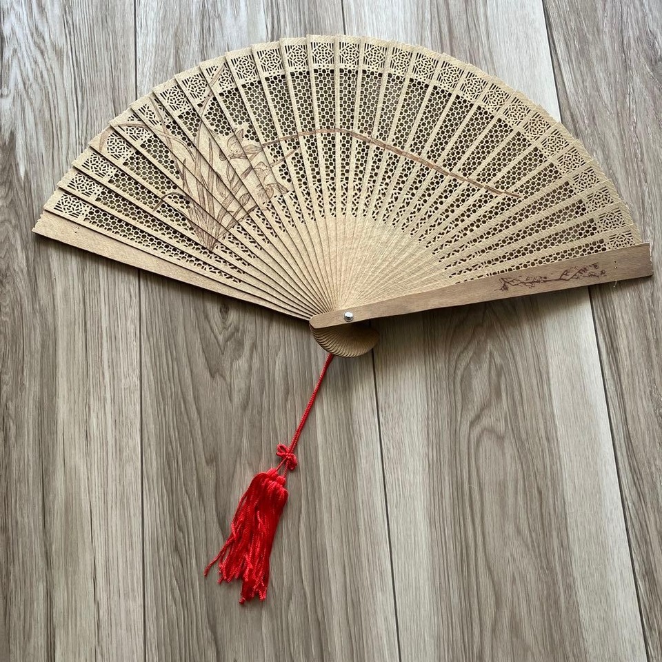 China Hangzhou Wangxingki Craft Fan with Box Fan Sandalwood | eBay