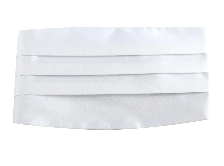 Mens White Adjustable Cummerbund | eBay Australia