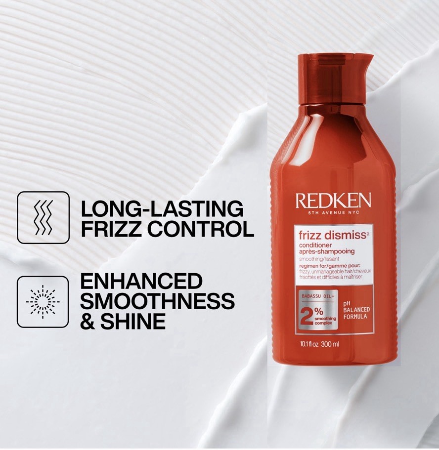 Redken Frizz Dismiss Set Shampoo Conditioner Sulfate Free Anti-Frizz 10 ...
