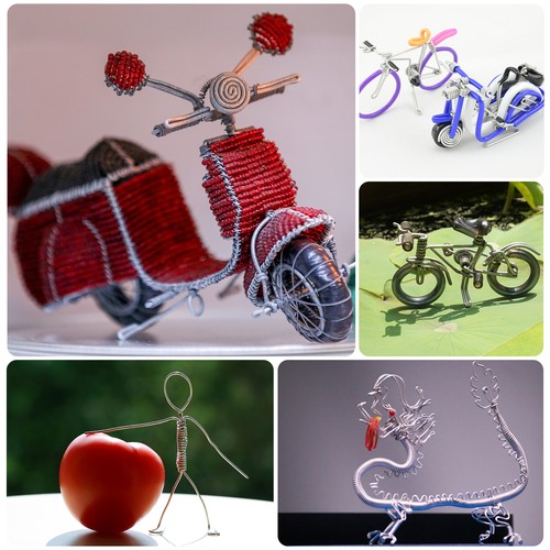 18 Gauge Aluminum Craft Wire 1.0mm 98.5ft Bendable Metal Wire, Rose ...