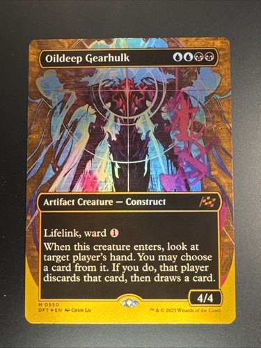 Oildeep Gearhulk Borderless First-Place Foil Box Topper Aetherdrift MTG ...