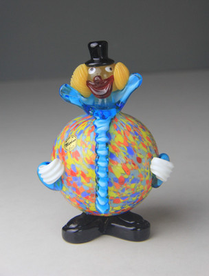 Vintage Murano Glass Round Clown Figurine Made in Italy - Read | eBay