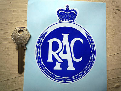 RAC Old Rounded Garland Style Sticker 85x100mm RAC 1960's 70's Retro ...