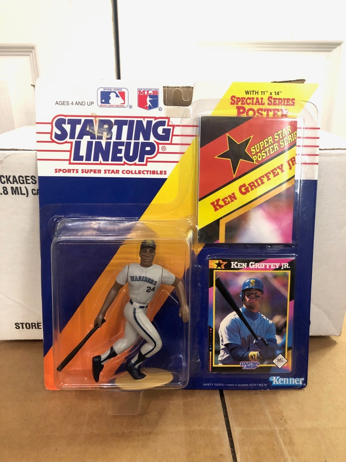 Vintage Kenner Starting Lineup 1992 Edition Ken Griffey Jr Seattle ...