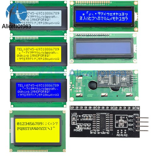 LCD1602/2004A I2C Board 16*2 Character LCD Display IIC I2C Interface 5V ...