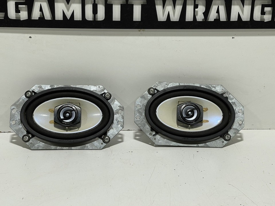 Pioneer TS-A4657 2-Way 4" X 6" 100W Max. 4-OHMS Impedance Speakers CC ...