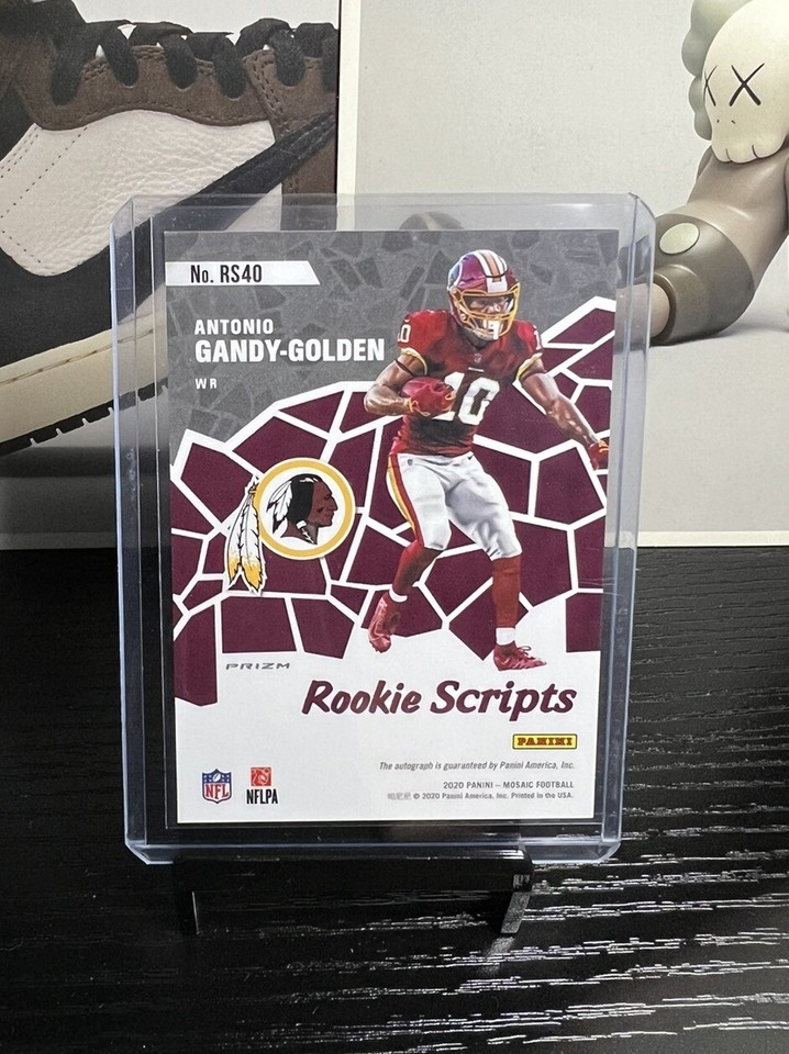 2020 Panini Mosaic Antonio Gandy-Golden AUTO RC Rookie Scripts ...