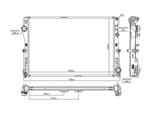 Radiateur Refroidissement 0995002103 Tw pour Mercedes E W213 2016- | eBay