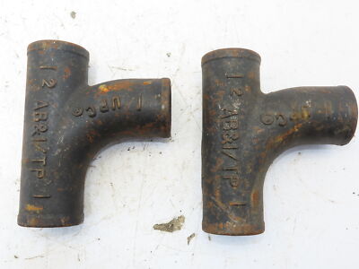 (Qty 2) Tyler Pipe 007579 Cast Iron No-Hub Sanitary T Tee 2 IN Cast ...