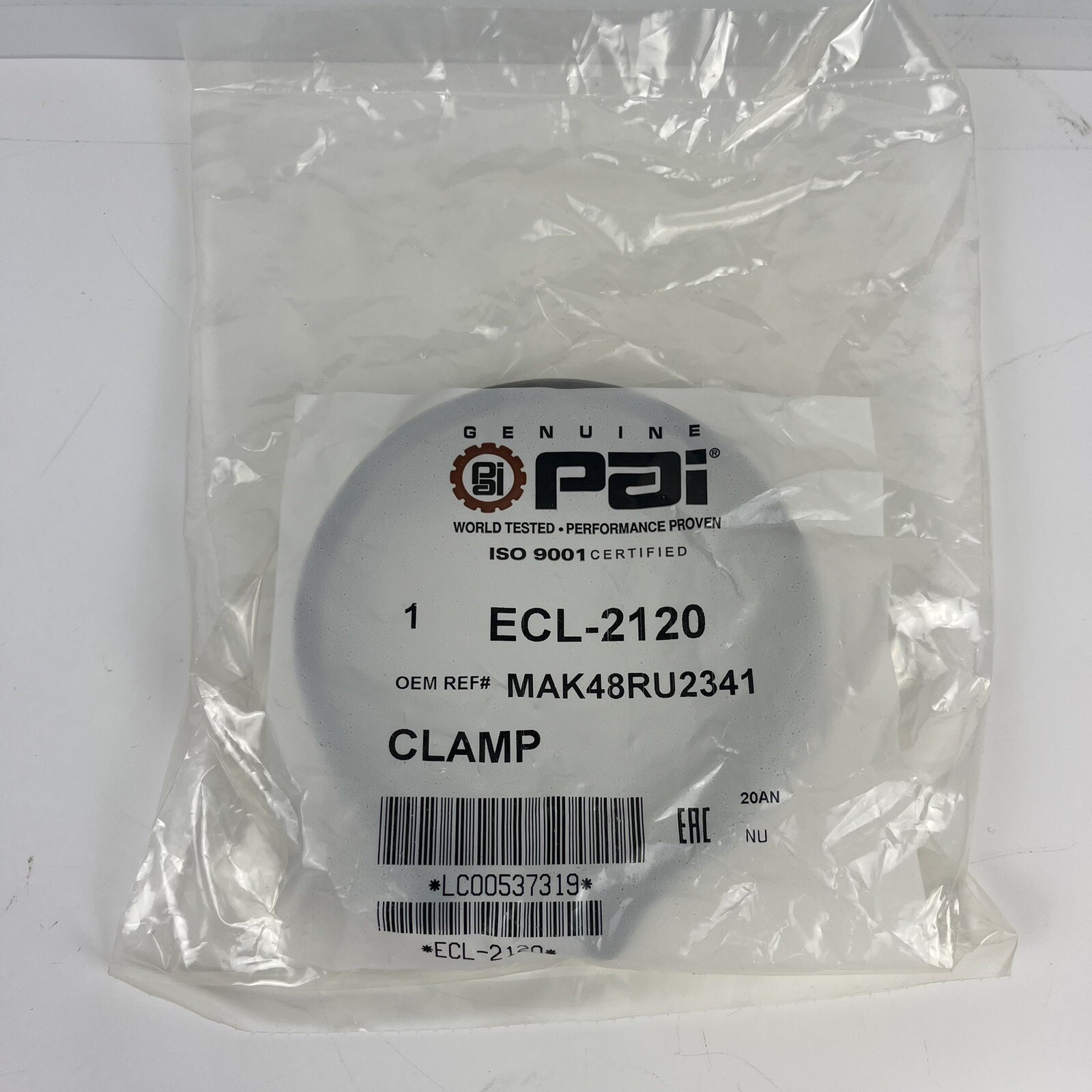 4-5/8 V-BAND CLAMP for MACK. PAI # ECL-2120. Ref. # Mack 48RU2341 for ...