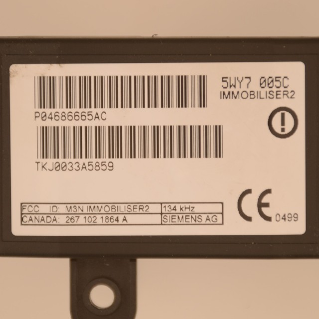 02-03 Jeep Grand Cherokee Ignition Immobilizer Skim Module 04686665AC ...