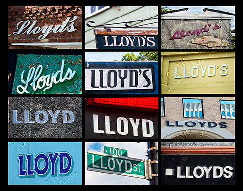 LLOYD Name Poster featuring photos of actual signs | eBay