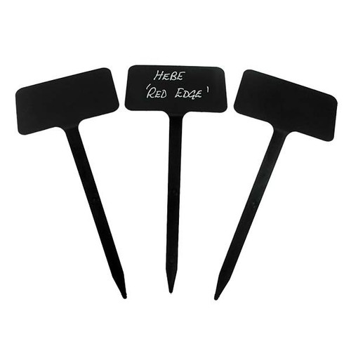 Small Angled Head Plant Labels / Pot Labels - Black - Packs of 10, 25 ...