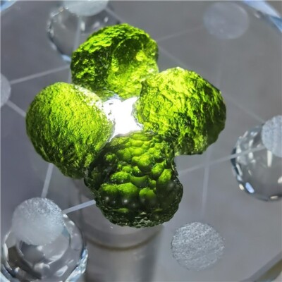 17.1g Green GEM MOLDAVITE Meteorite Impact Glass Czech -4PC L384 | eBay