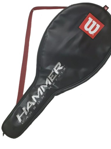 Wilson HAMMER Tennis Racket Carrying Case Carbon Matrix Black Red CASE ...